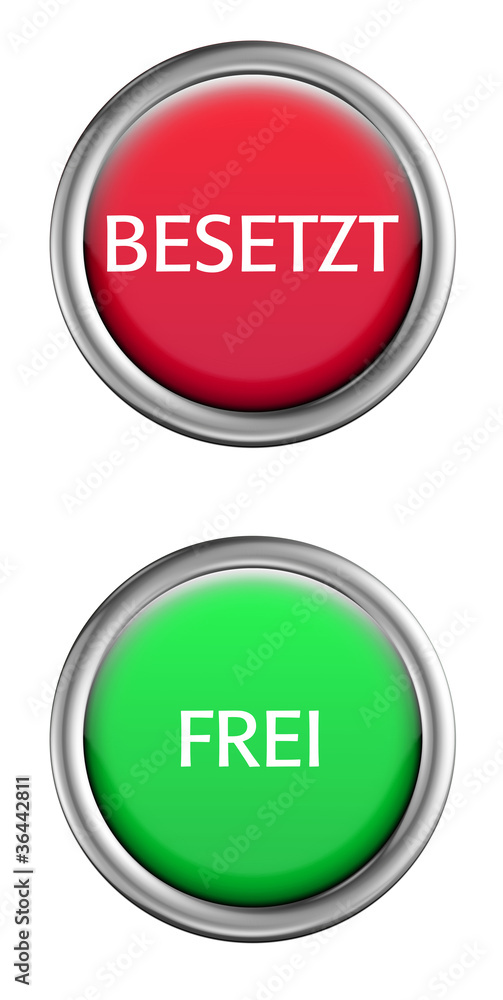 frei-besetzt button Stock-Illustration | Adobe Stock