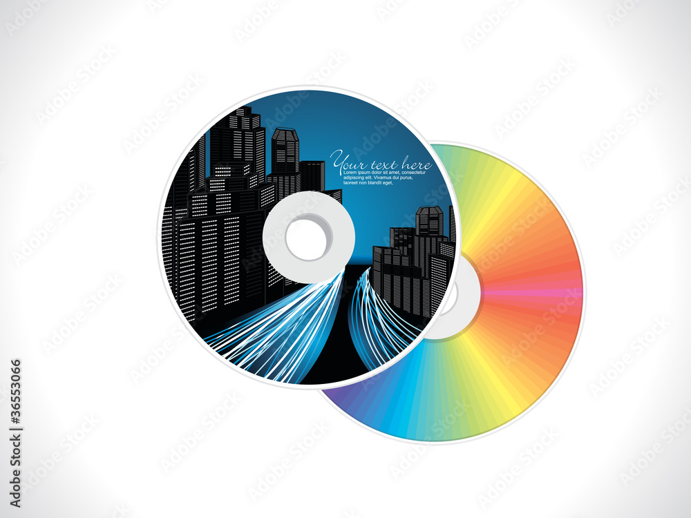 abstract building based cd cover pack design Stock Vector | Adobe Stock