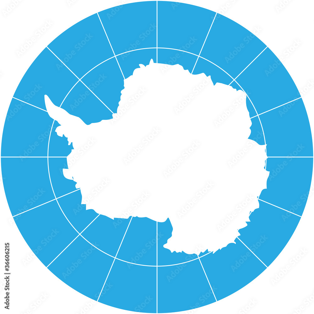 Vector map of Antarctica Stock Vector | Adobe Stock