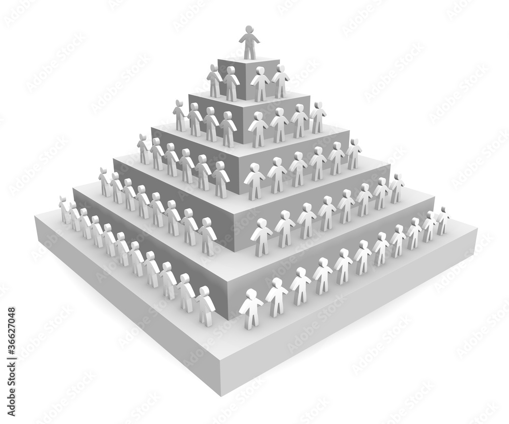 Pyramidensystem Stock-Illustration | Adobe Stock