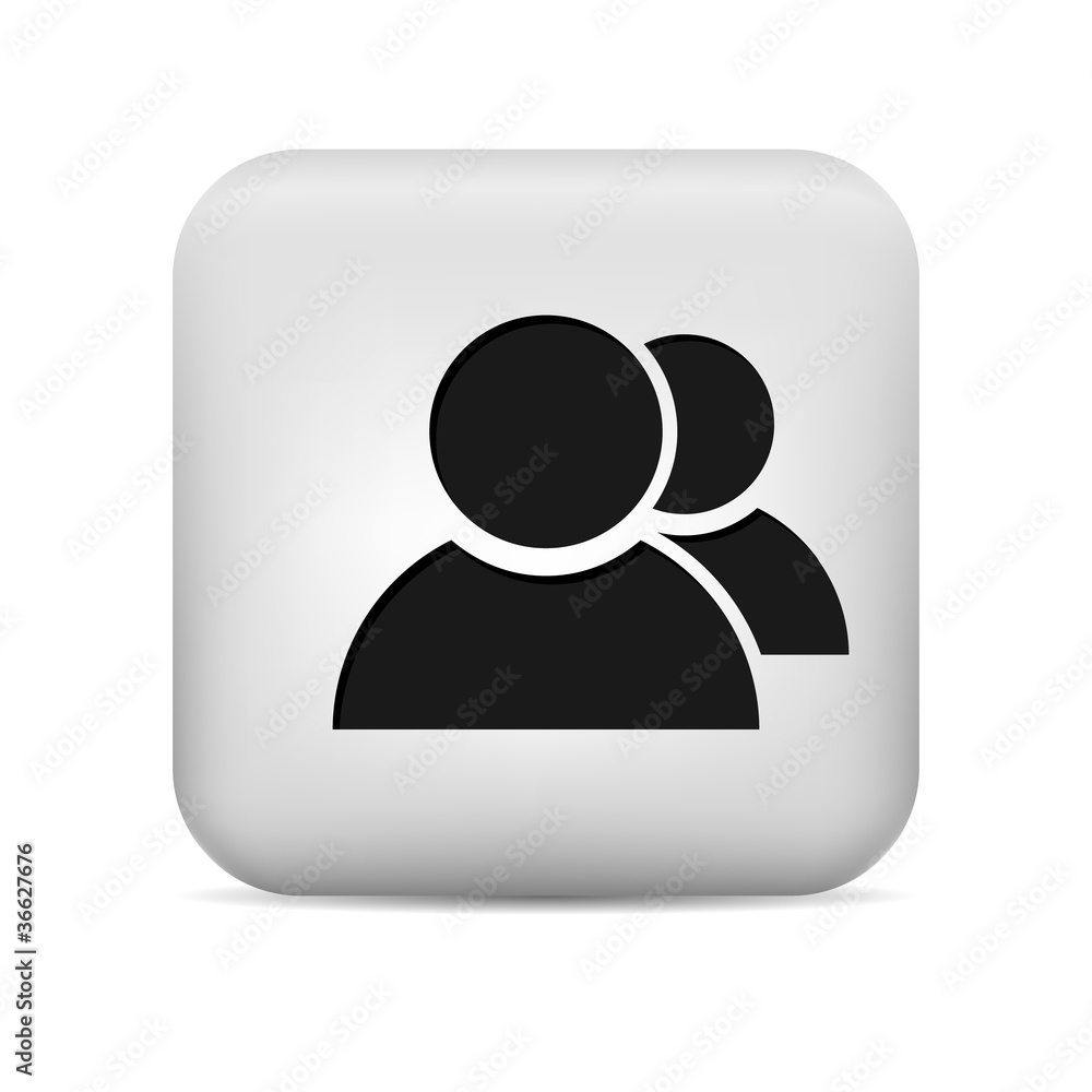 Users button Stock Vector | Adobe Stock