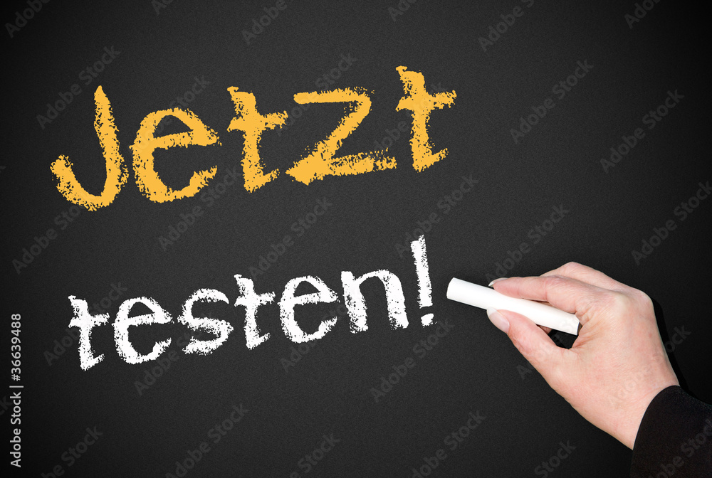 Jetzt testen ! Stock Illustration | Adobe Stock