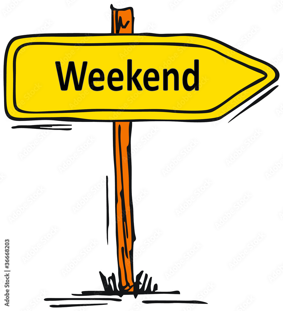 Weekend, Wochenende Stock-Illustration | Adobe Stock