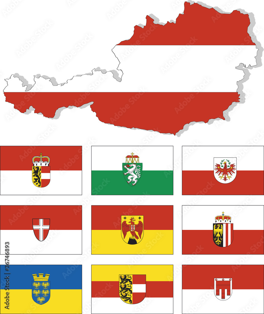 Rücken äußere Park flaggen bundesländer österreich reicht Zweitens ...