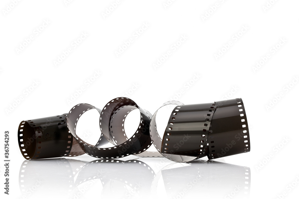 35mm film strip isolated on white background Stock Photo | Adobe Stock