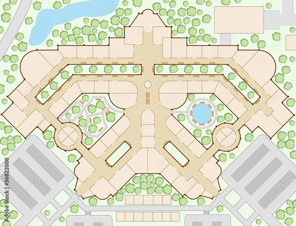 Mall map Stock Vector | Adobe Stock