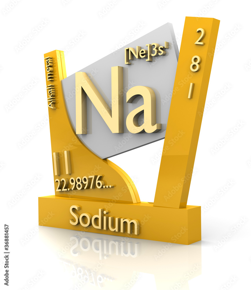 Sodium form Periodic Table of Elements - V2 Stock Illustration | Adobe ...