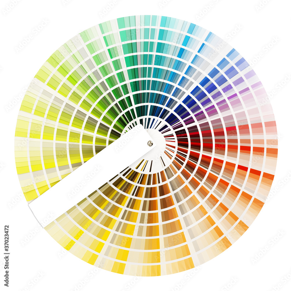 color swatch chart isolated on white Stock Photo | Adobe Stock