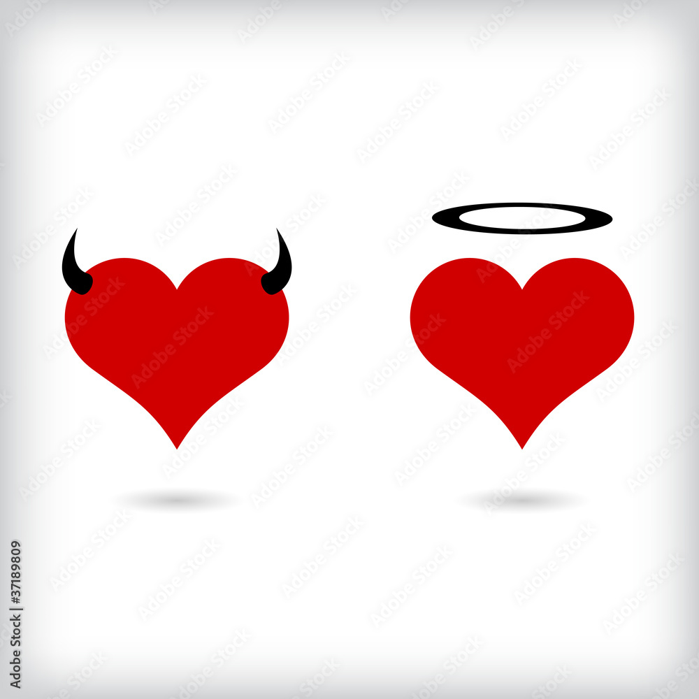 Angel And Devil Hearts