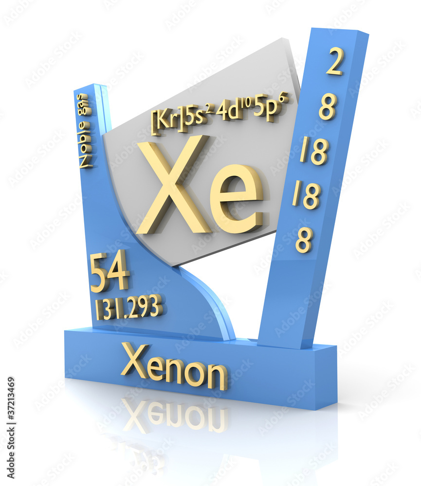 Xenon form Periodic Table of Elements - V2 Stock Illustration | Adobe Stock