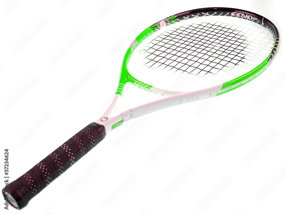 tennis racket isolated on white background Stock Photo | Adobe Stock