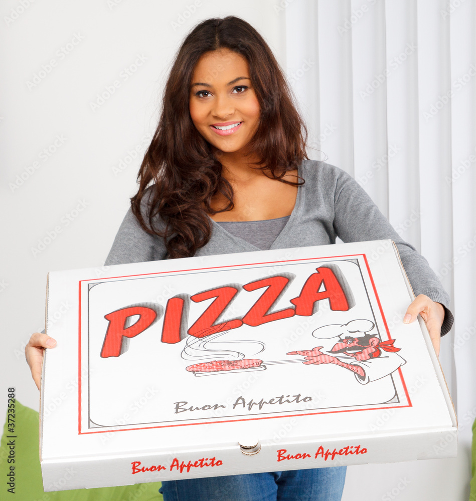 pizza lieferservice Stock-Foto | Adobe Stock