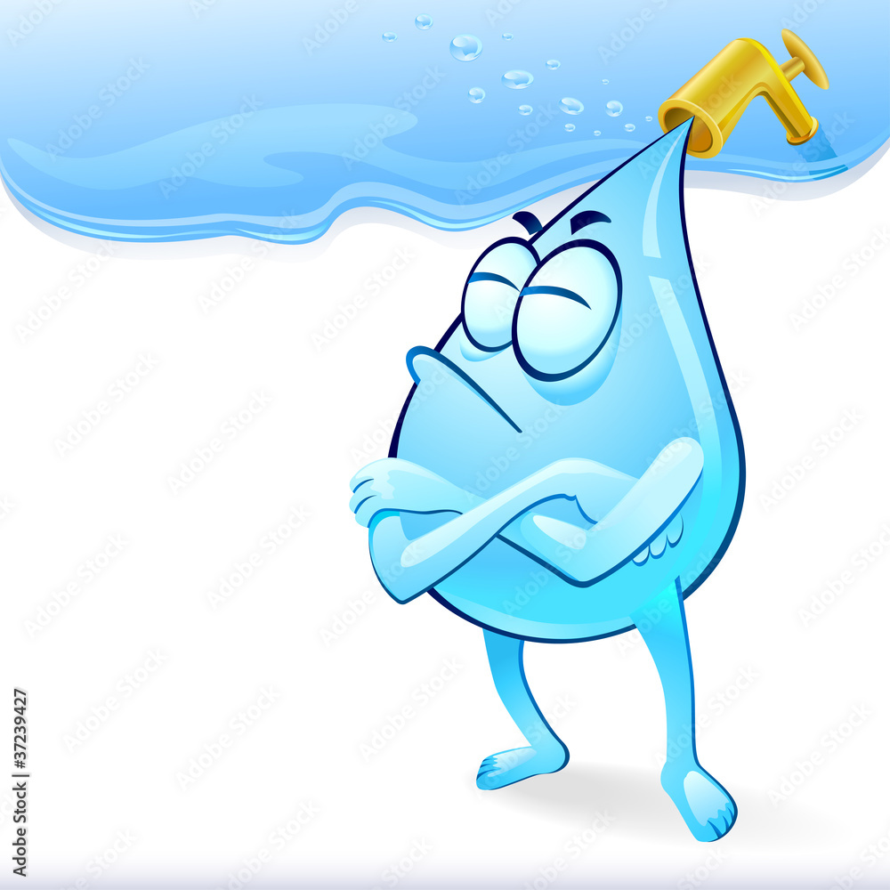 Sad Water Drop Clipart