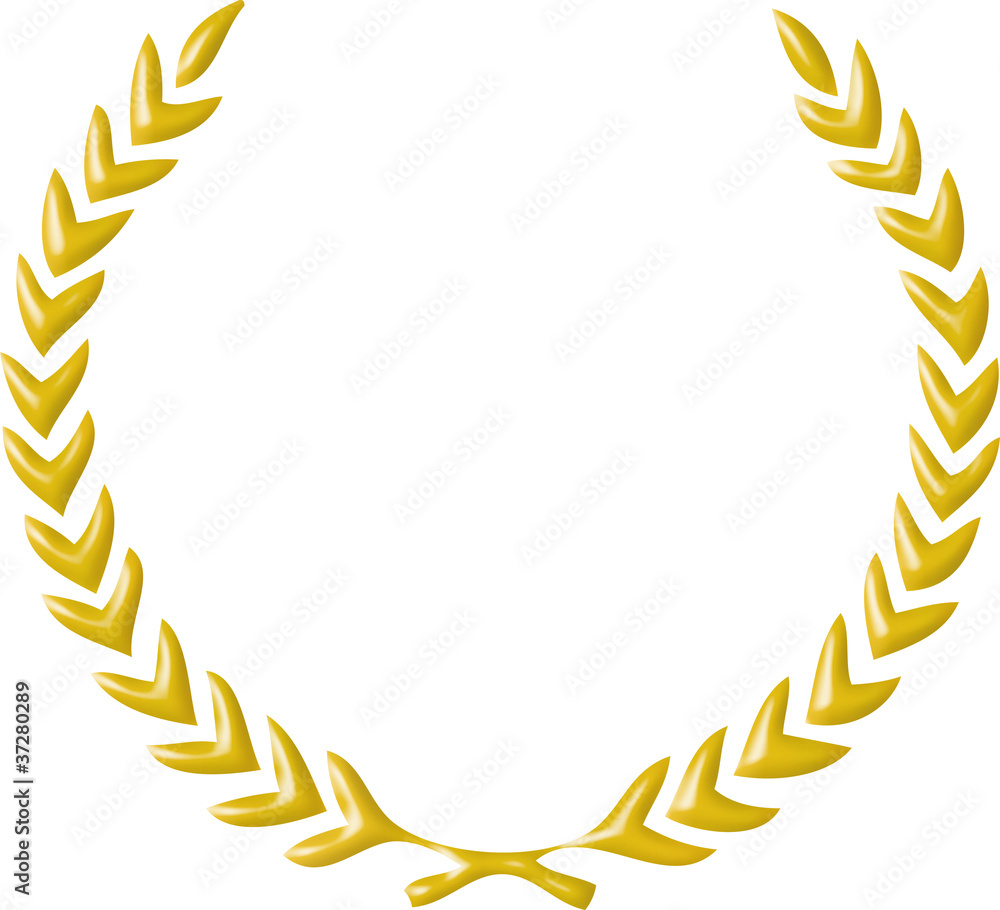 Vecteur Stock Siegerkranz - Ehrenkranz - Lorbeerkranz - Kranz | Adobe Stock