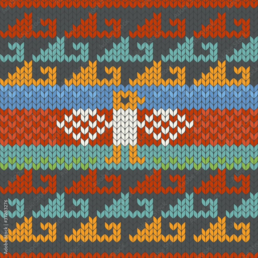 Seamless traditional Peru knitting pattern Stock Vector | Adobe Stock