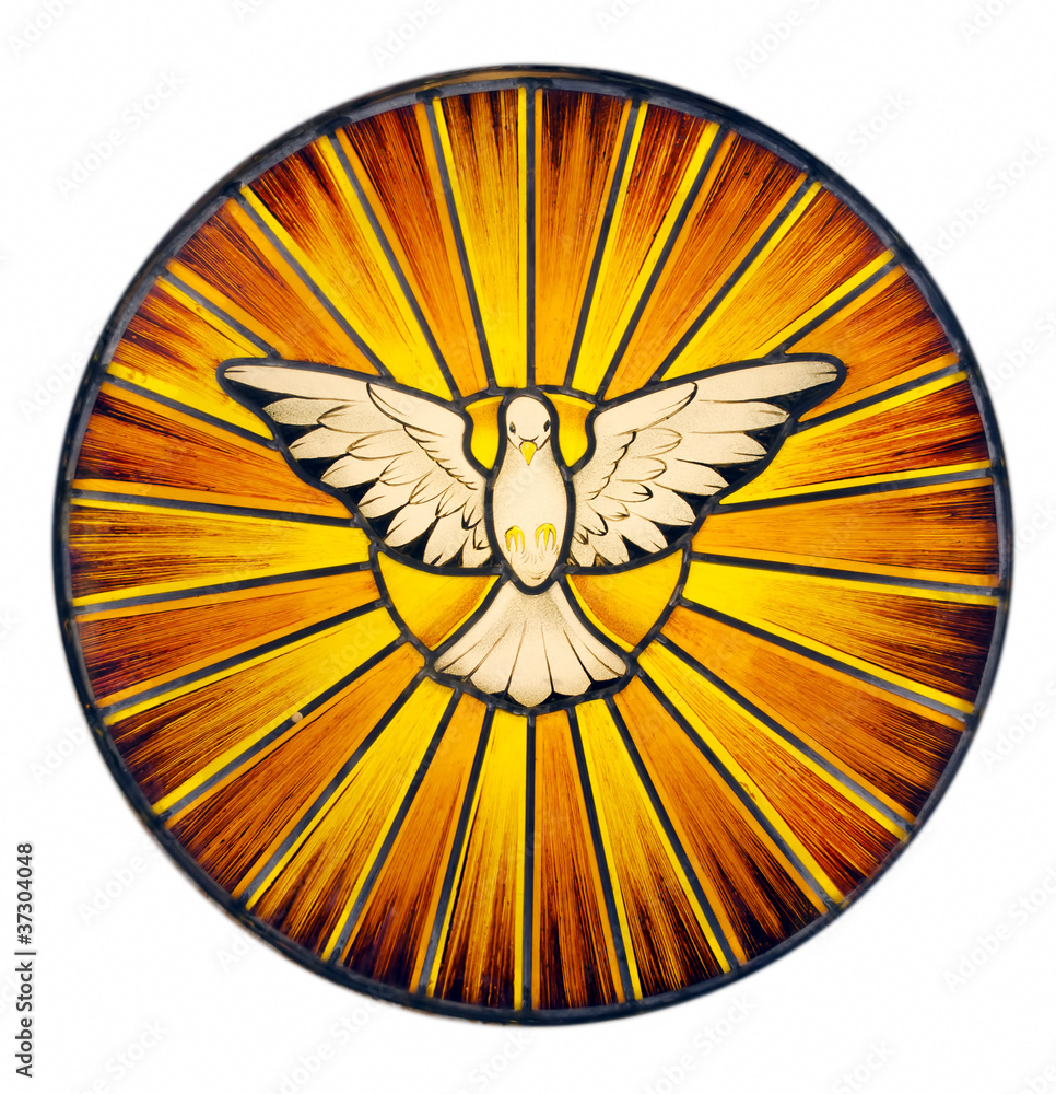 Holy Spirit Stained Glass Stock Photo | Adobe Stock