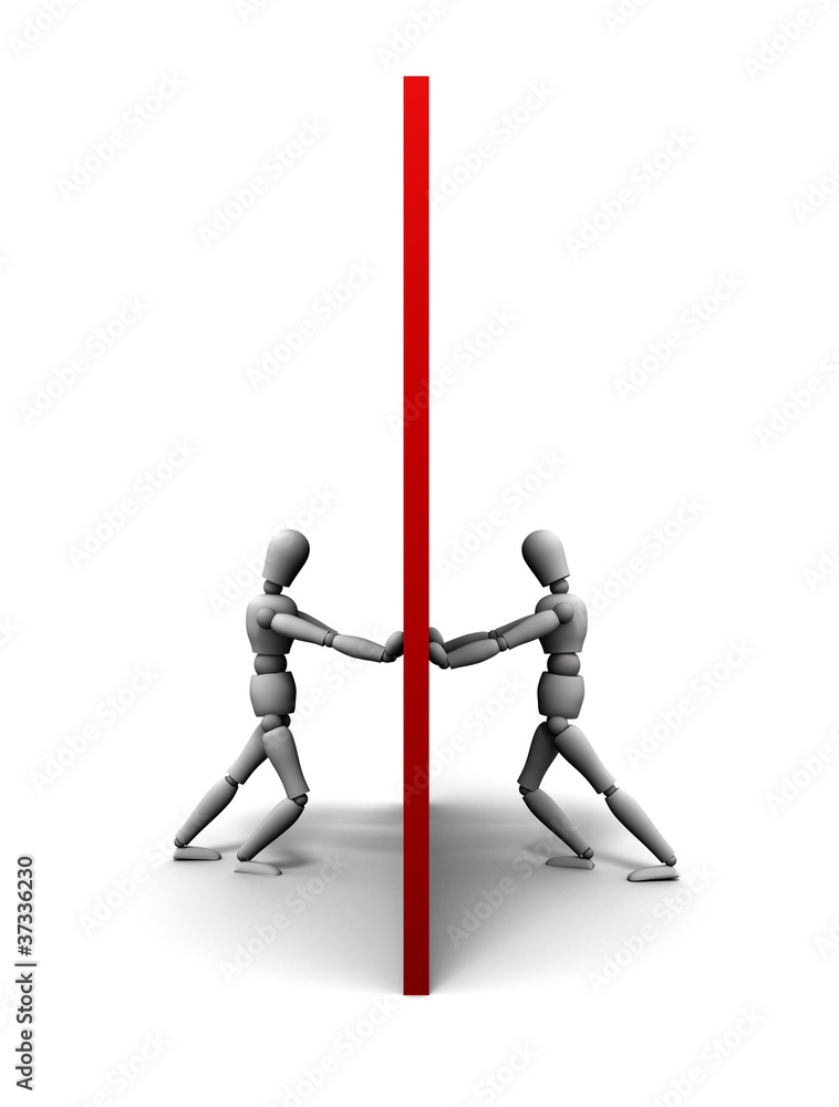 Couple Pushed Against The Wall