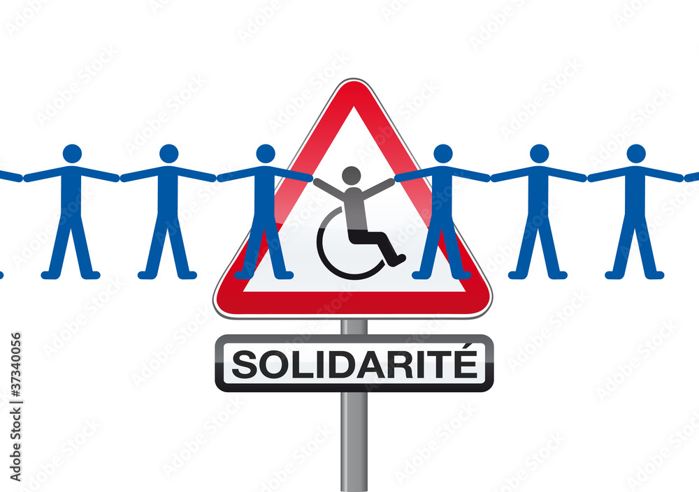 Panneau_Handicape Stock Vector | Adobe Stock