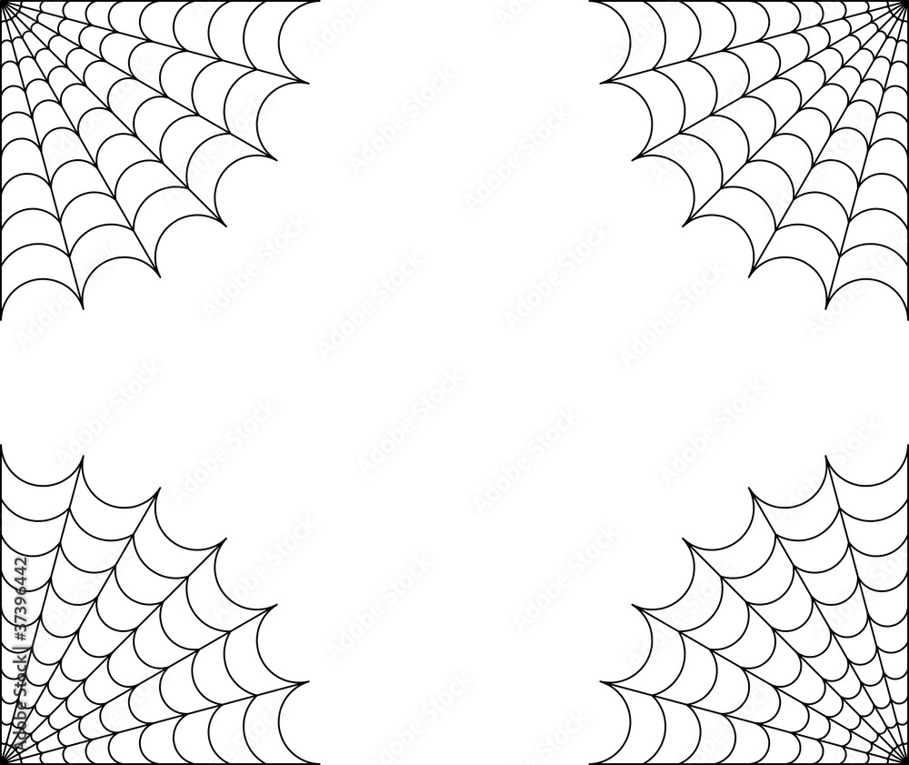 Spider web frame Stock Illustration | Adobe Stock
