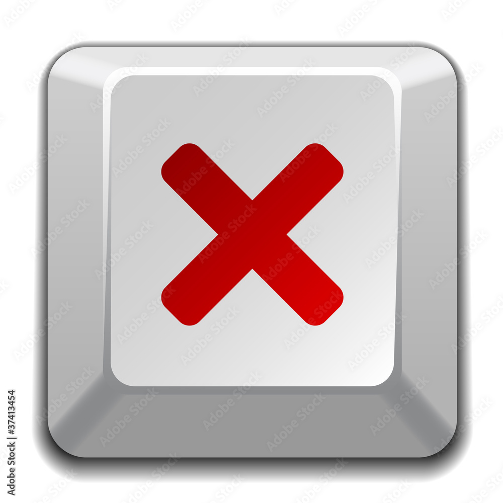 vector negative checkmark key Stock Vector | Adobe Stock