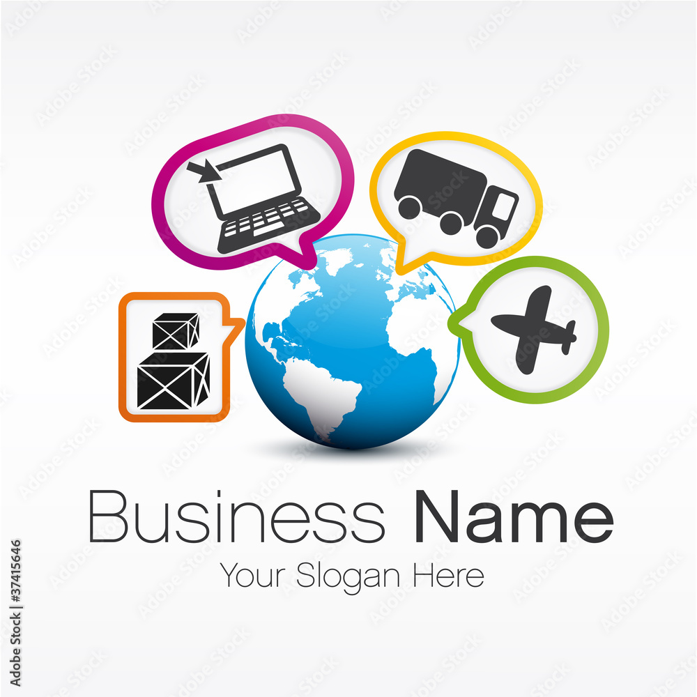 logo planète et icône internet Stock Vector | Adobe Stock