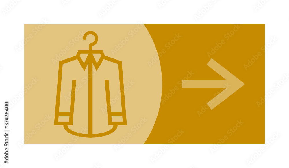 signe, symbole, picto, logo, flèche, pressing, mode Stock Vector ...