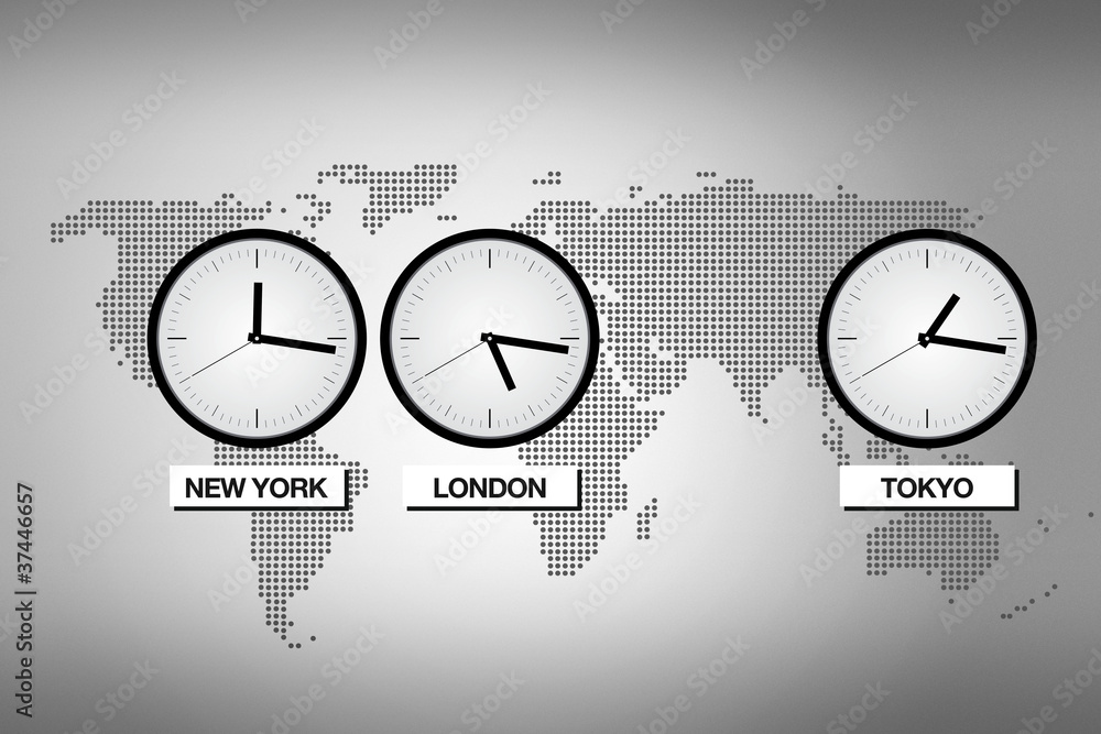 Time zones Stock Illustration | Adobe Stock