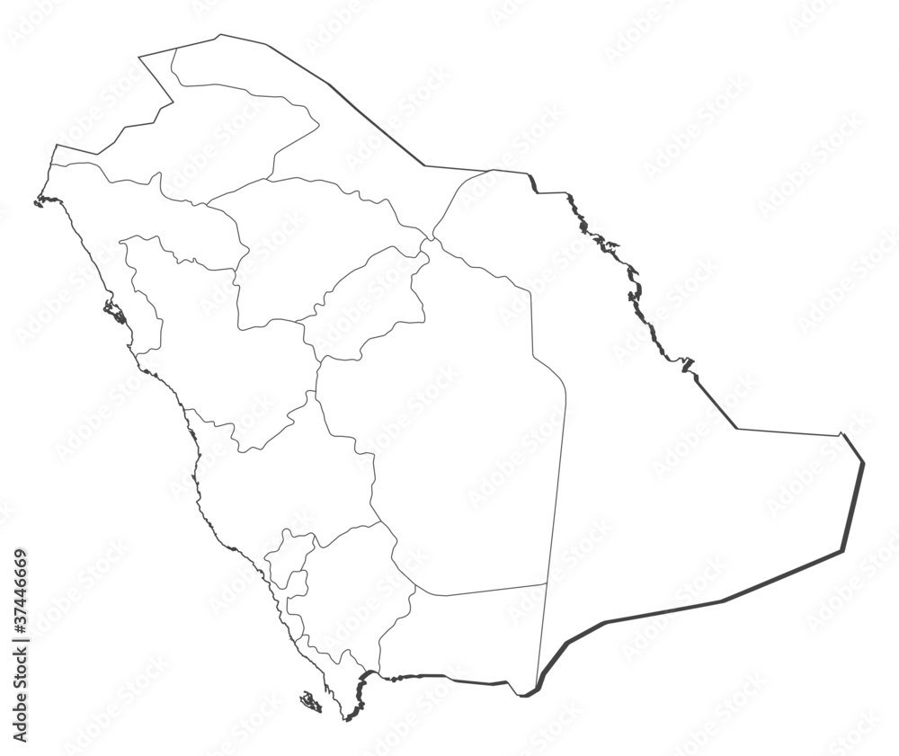 Fototapeta mapa świata dla dzieci Map of Saudi Arabia | Fototapety dla ...