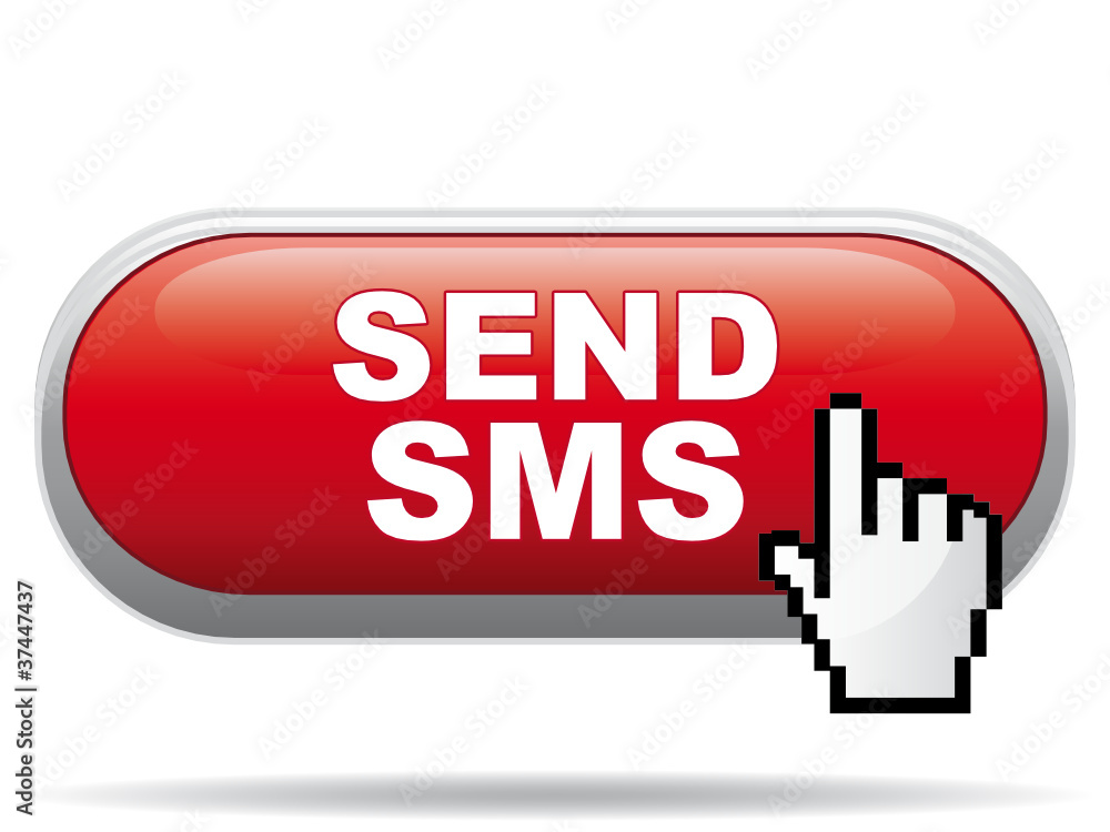 SEND SMS ICON Stock Vector | Adobe Stock