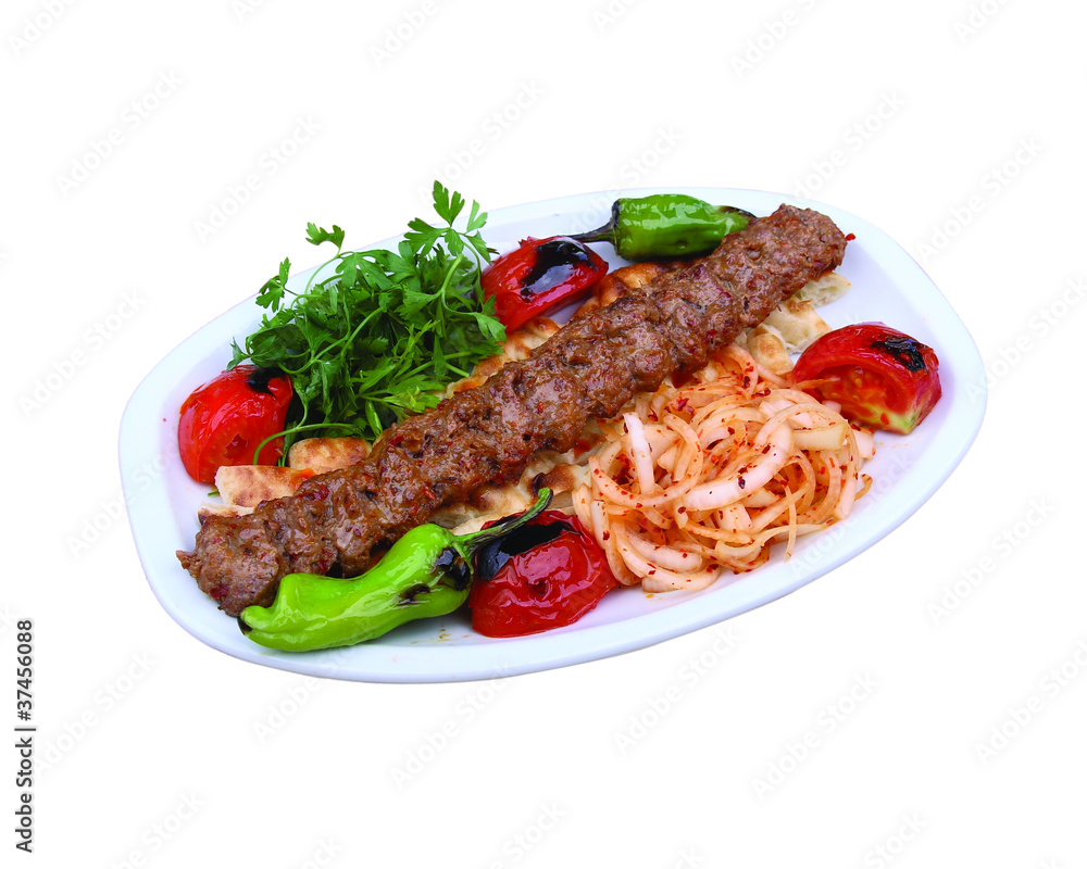 adana kebap Stock Photo | Adobe Stock