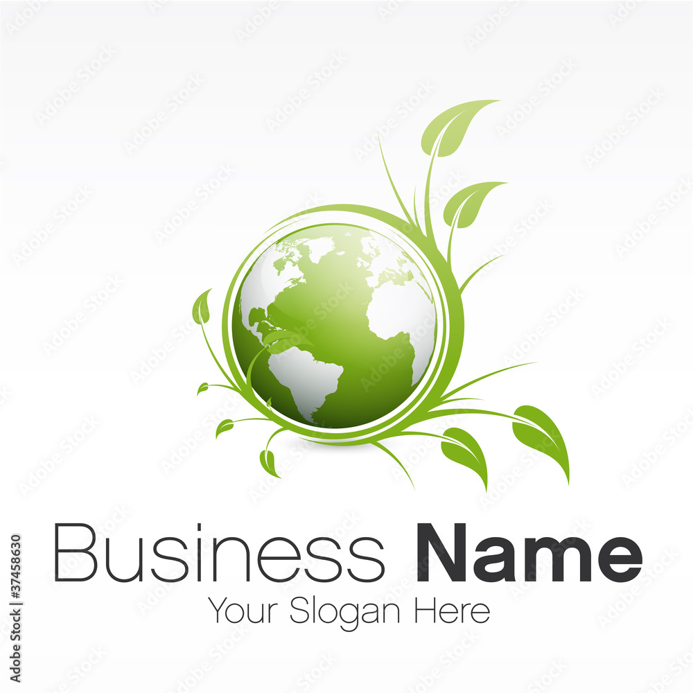 logo planète verte Stock Vector | Adobe Stock