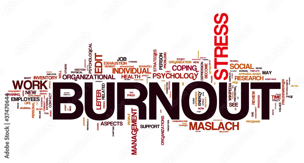Burnout Syndrome Stock Illustration | Adobe Stock
