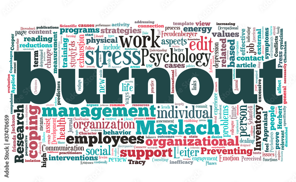 Burnout Syndrome Stock Illustration | Adobe Stock