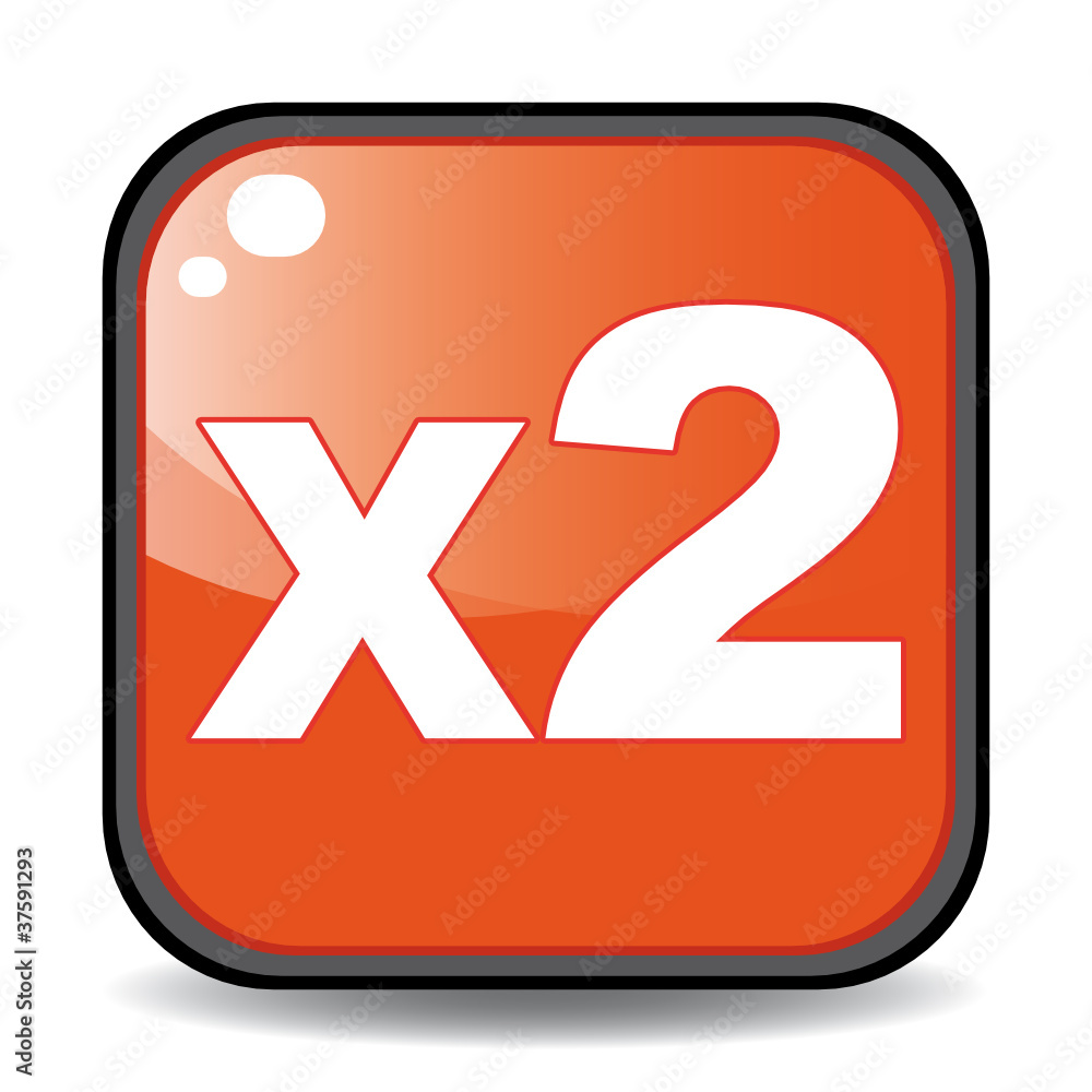 Vecteur Stock BONUS x2 ICON | Adobe Stock