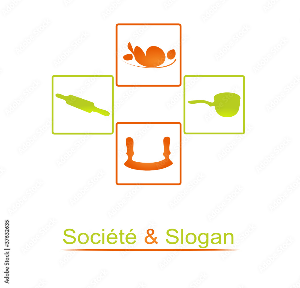 logo recette Stock Vector | Adobe Stock