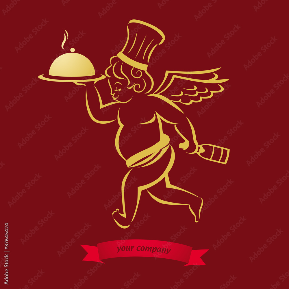 logo ange, logo restaurant Stock Vector | Adobe Stock