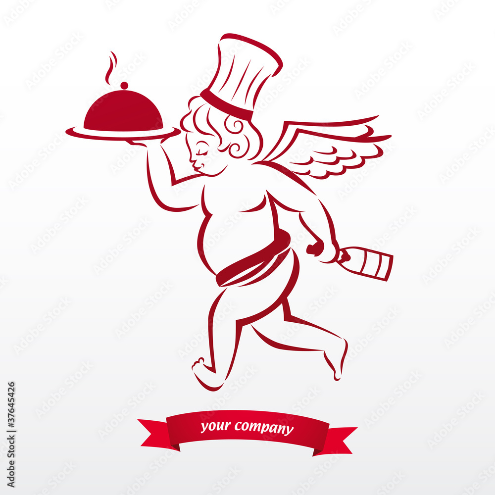 logo ange, logo restaurant Stock Vector | Adobe Stock