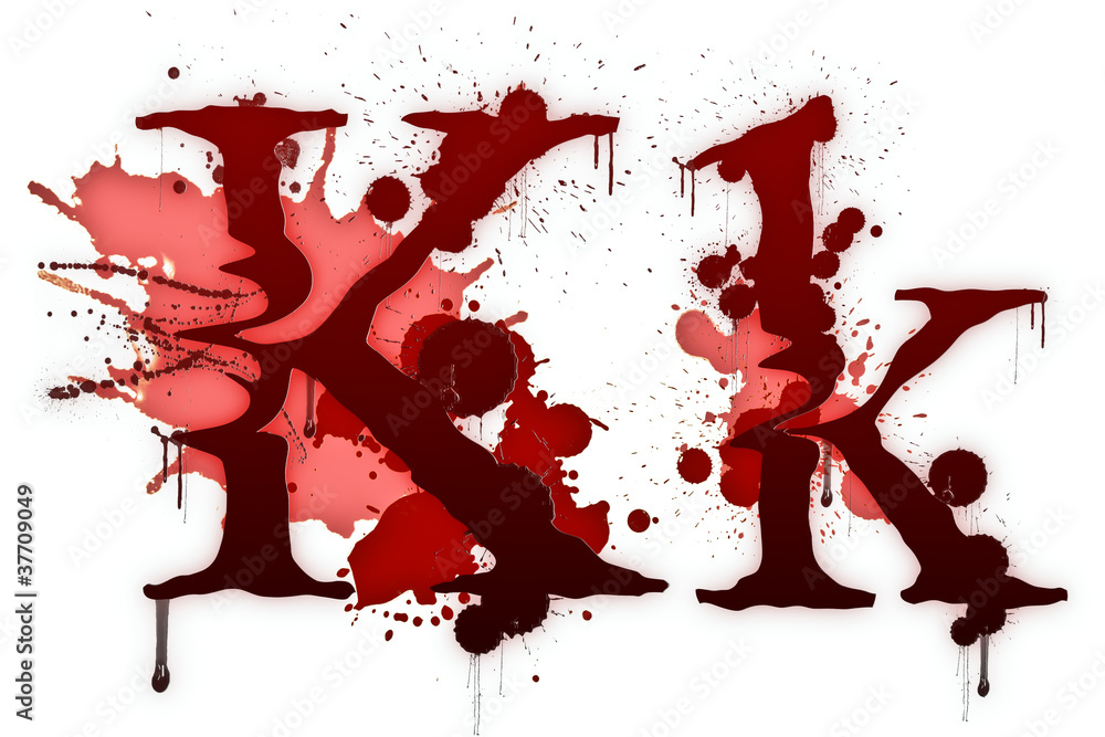 Blood fonts the letter K Stock Illustration | Adobe Stock
