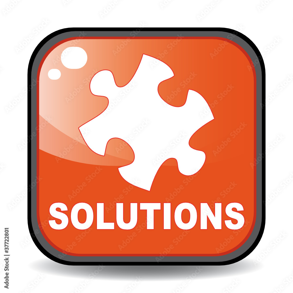 SOLUTIONS ICON Stock Vector | Adobe Stock