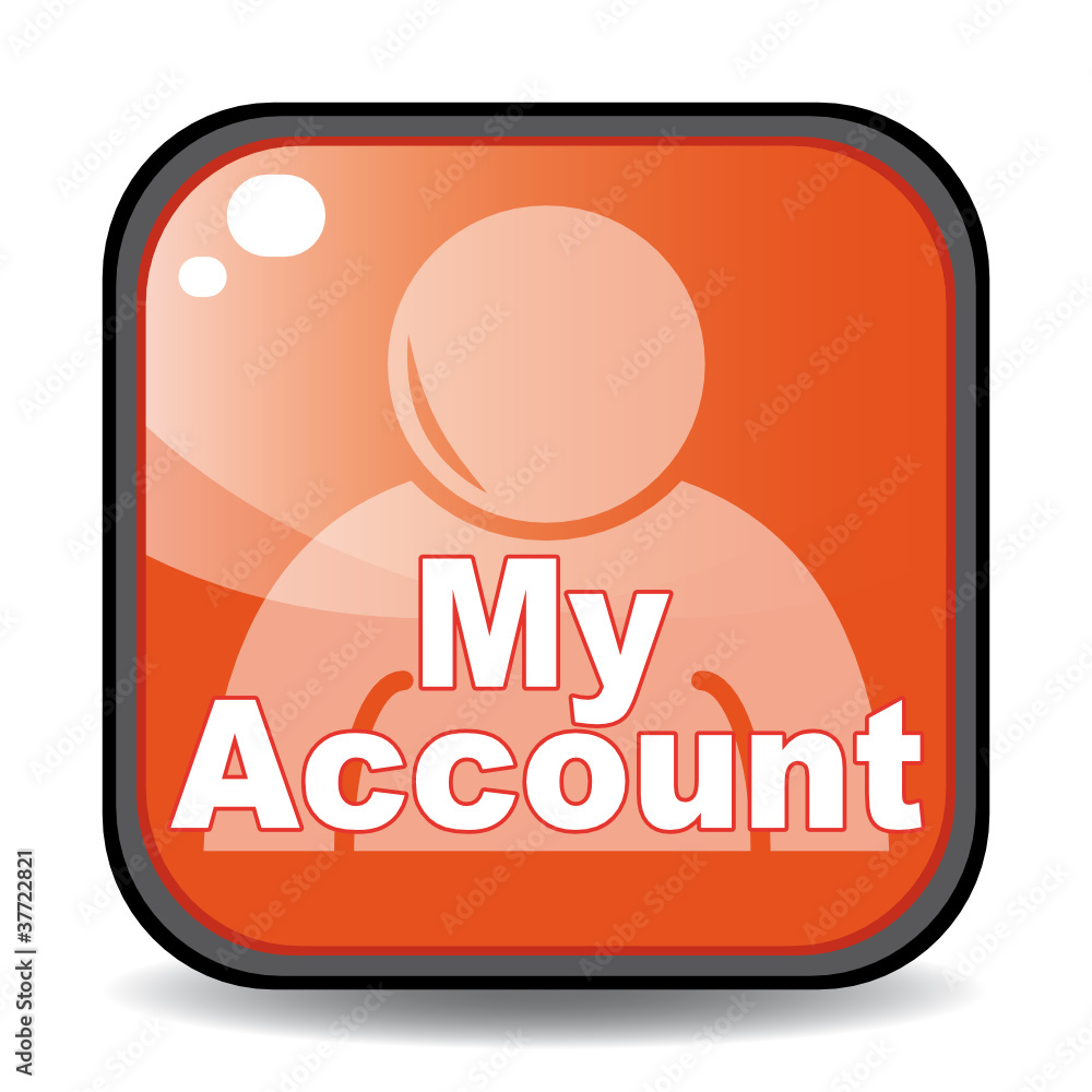 MY ACCOUNT ICON Stock Vector | Adobe Stock