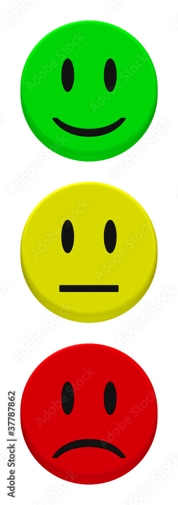 Die Smiley Ampel Stock-Illustration | Adobe Stock