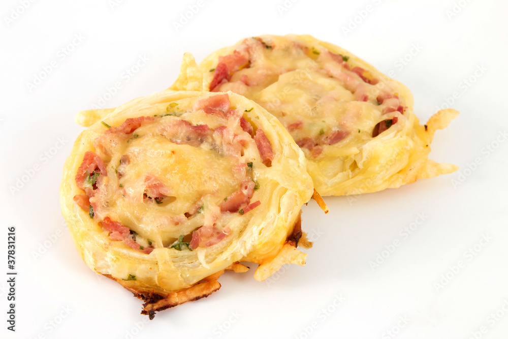 Zwei Pizzaschnecken Stock-Foto | Adobe Stock