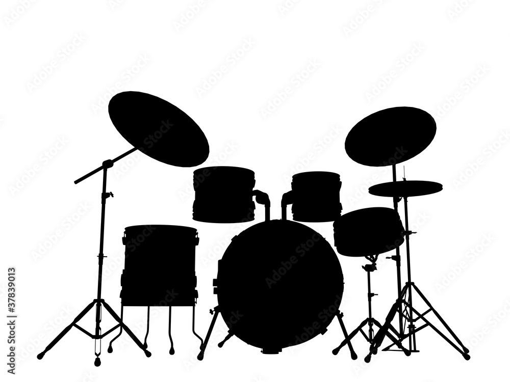 drummer outline silhouette illustration Stock Illustration | Adobe Stock