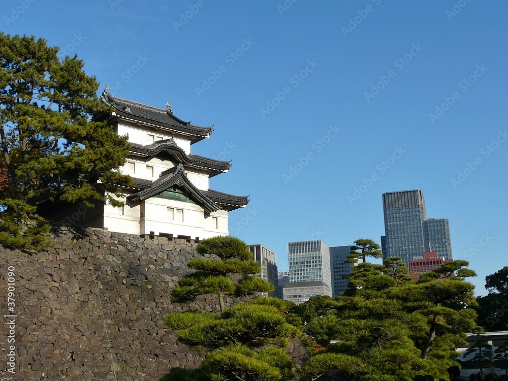 Fujimi-yagura (Mt Fuji-view Keep), Imperial Palace in Tokyo Stock Photo ...