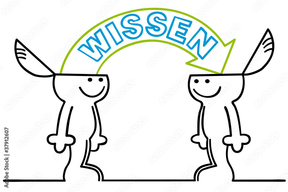 figur überträgt wissen Stock-Vektorgrafik | Adobe Stock