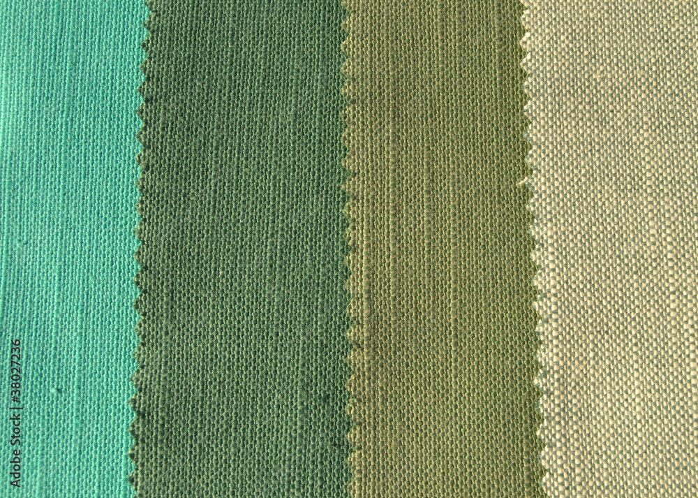 Telas en tonos verdes foto de Stock | Adobe Stock