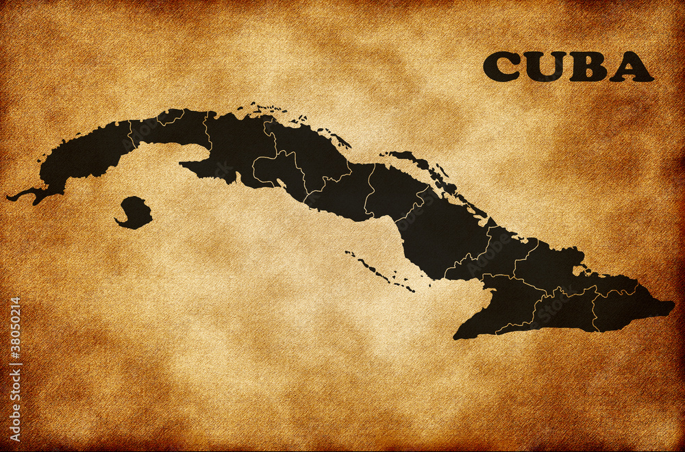 Map of Cuba Stock Illustration | Adobe Stock