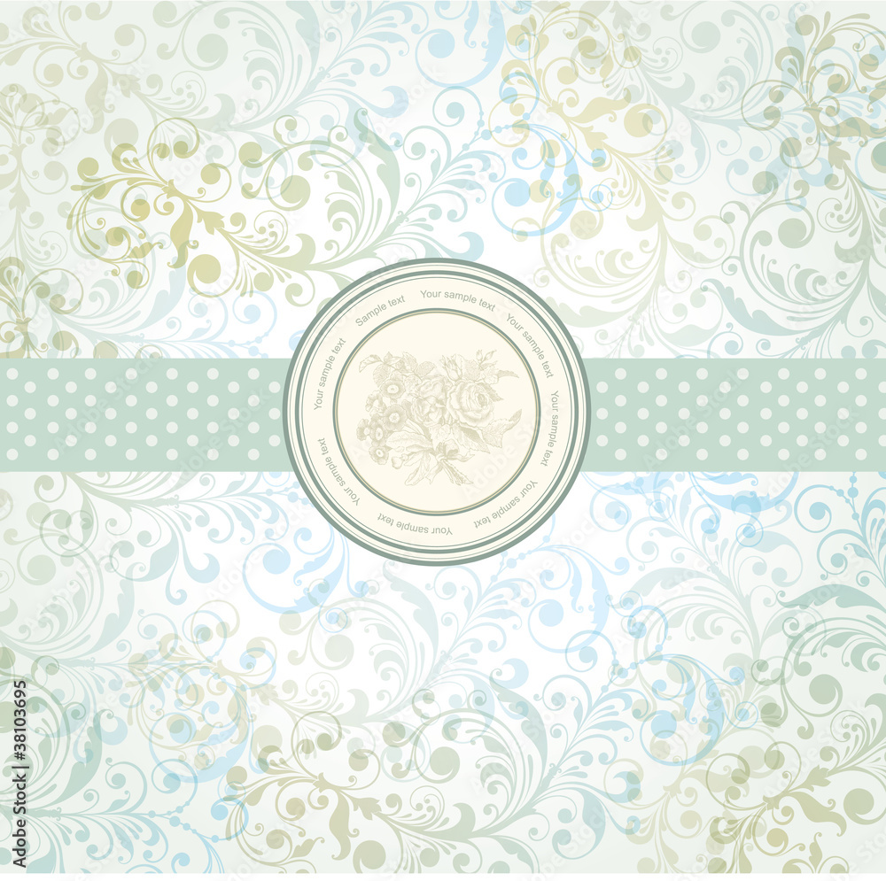 Vintage card design Stock Vector | Adobe Stock