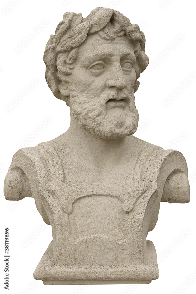 Ancient bust of the head of the old philosopher Stock Photo | Adobe Stock