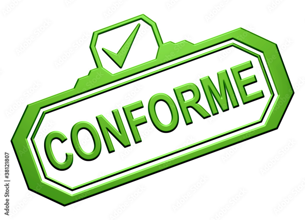 Tampon "Conforme" Illustration Stock | Adobe Stock